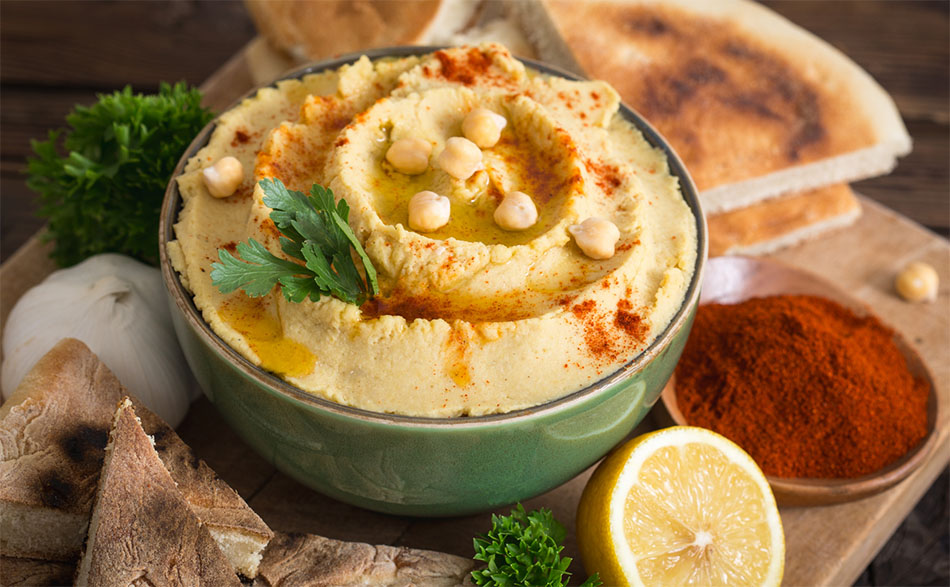 Receta Review: Dips de hummus con verduras — Revista Review